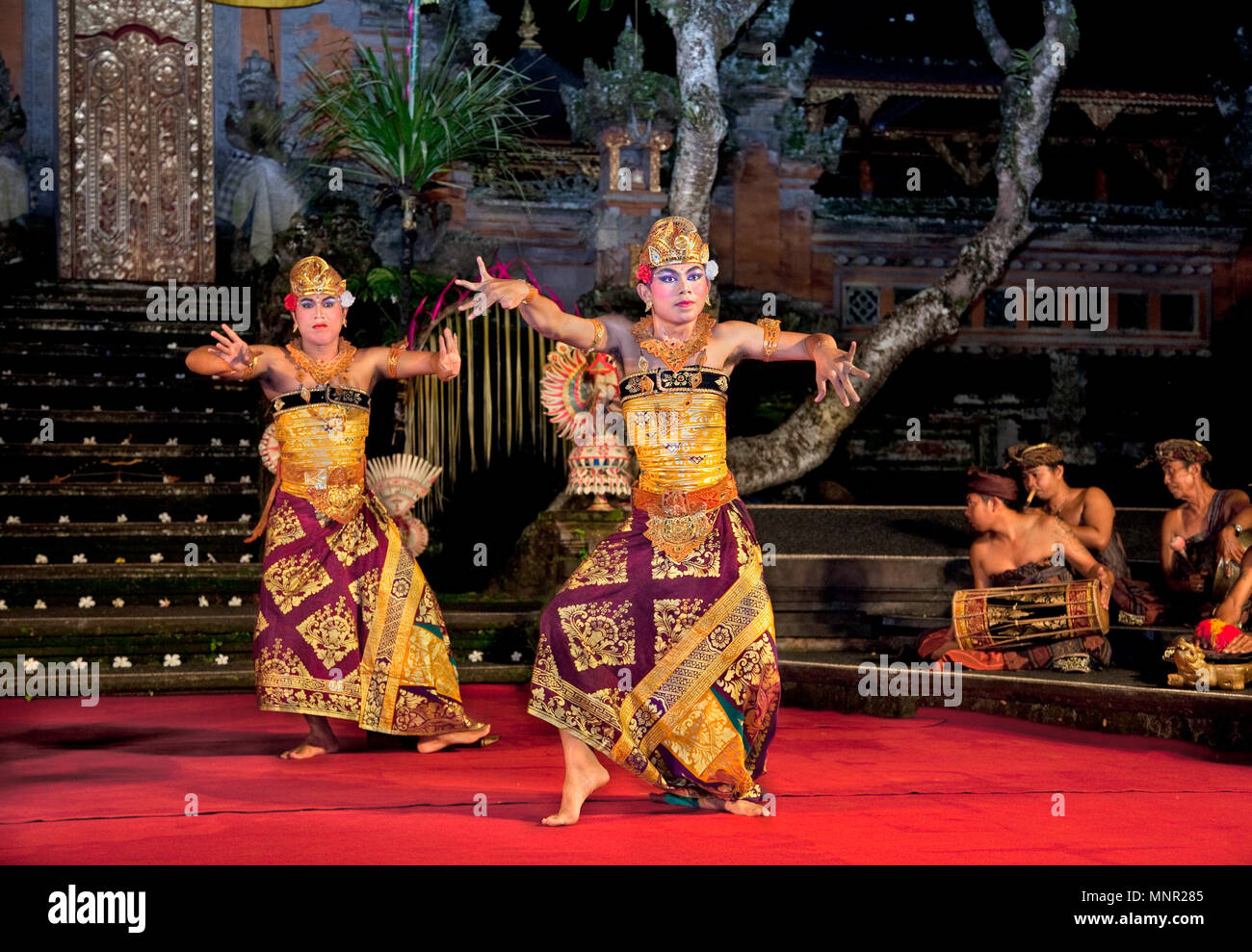BALI - JANUARY 22: Janger dance performed by Janger Cahpa Warsa. Ubud ...