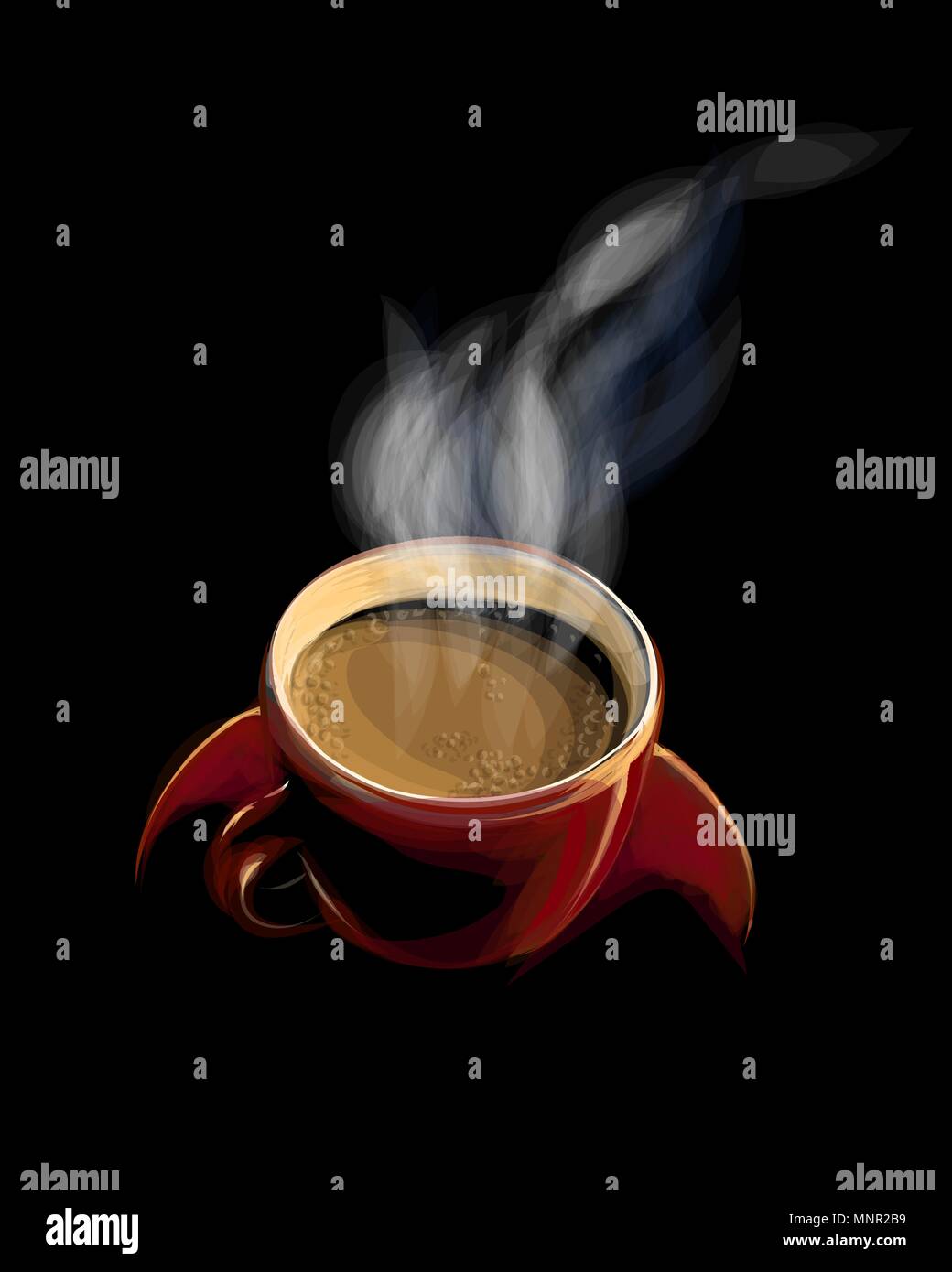 Isolated cup of coffee Stock Vector Images - Alamy