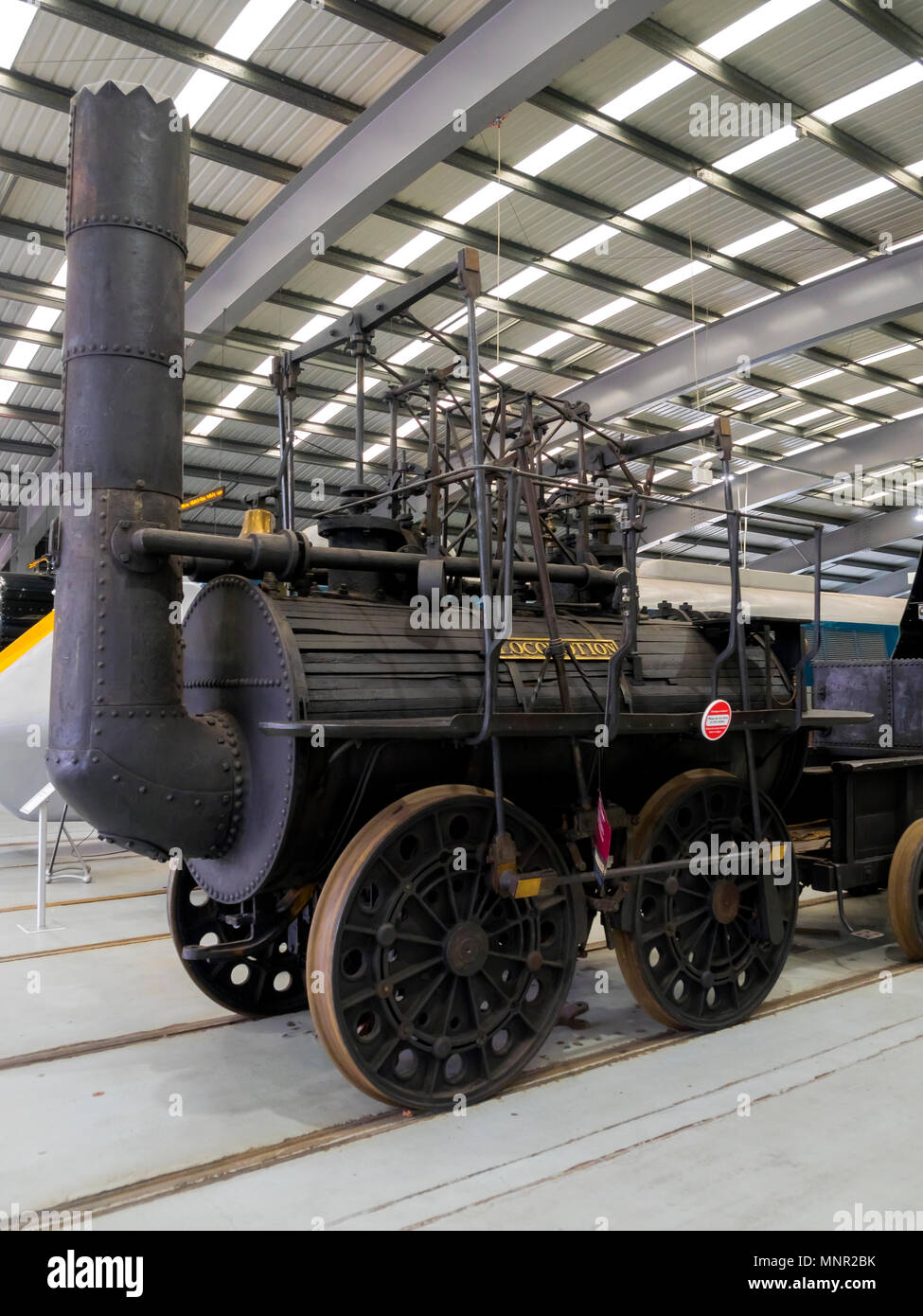Replica of Locomotion No.1 a very early steam engine original built ...