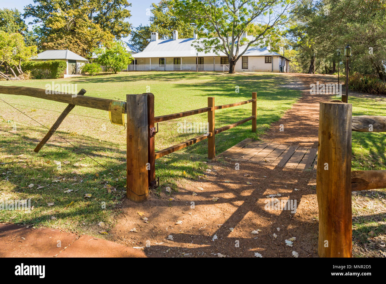 Entrance to the 1839 built Tranby House at historic Peninsula Farm ...