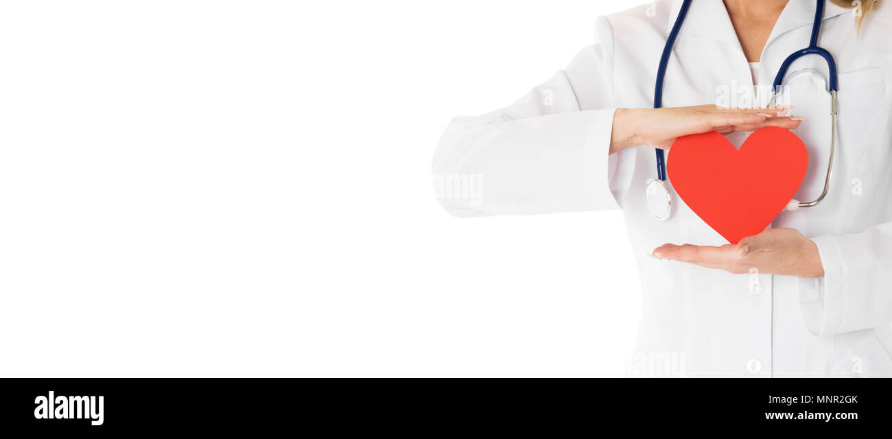 Female doctor paper heart hi-res stock photography and images - Alamy