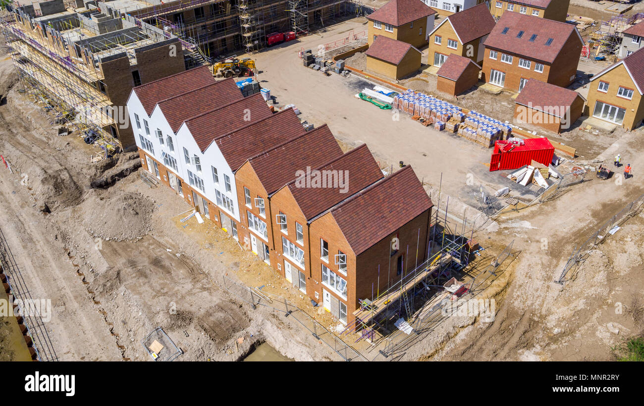 Aerial views of Redrow Homes development- Temple Wharf, located in ...