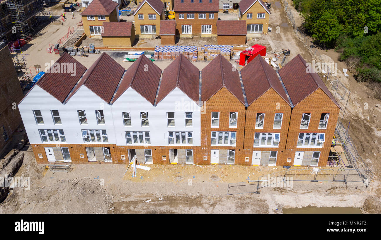 Aerial views of Redrow Homes development- Temple Wharf, located in ...