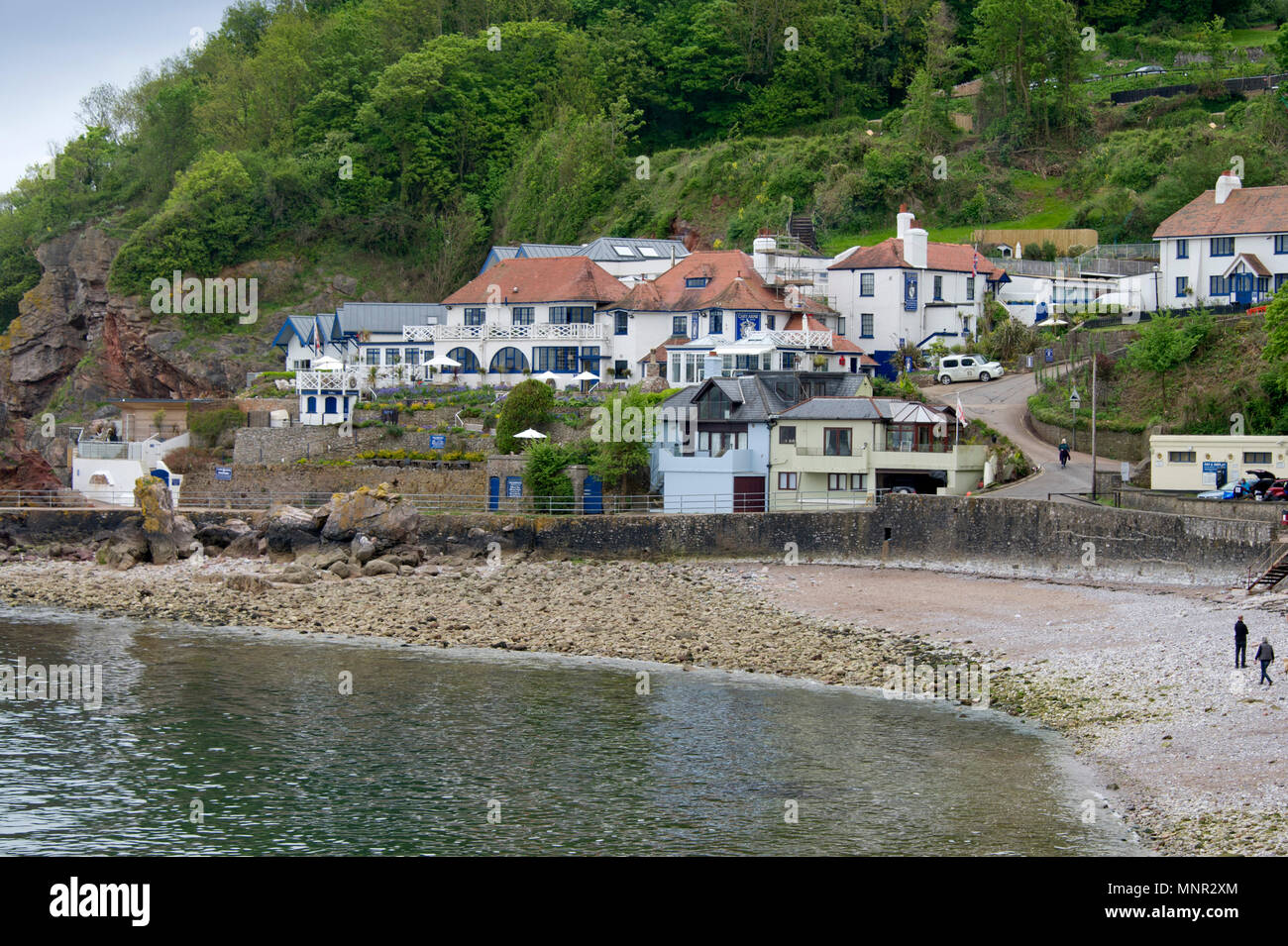 Cary Arms & Spa, Babbacombe Beach, Devonshire Stock Photo - Alamy