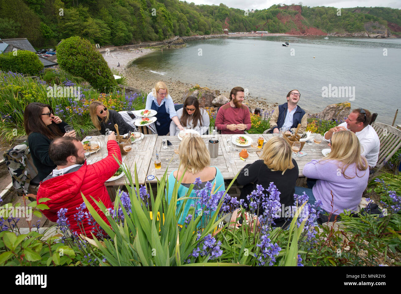 Cary Arms & Spa, Babbacombe Beach, Devonshire Stock Photo - Alamy
