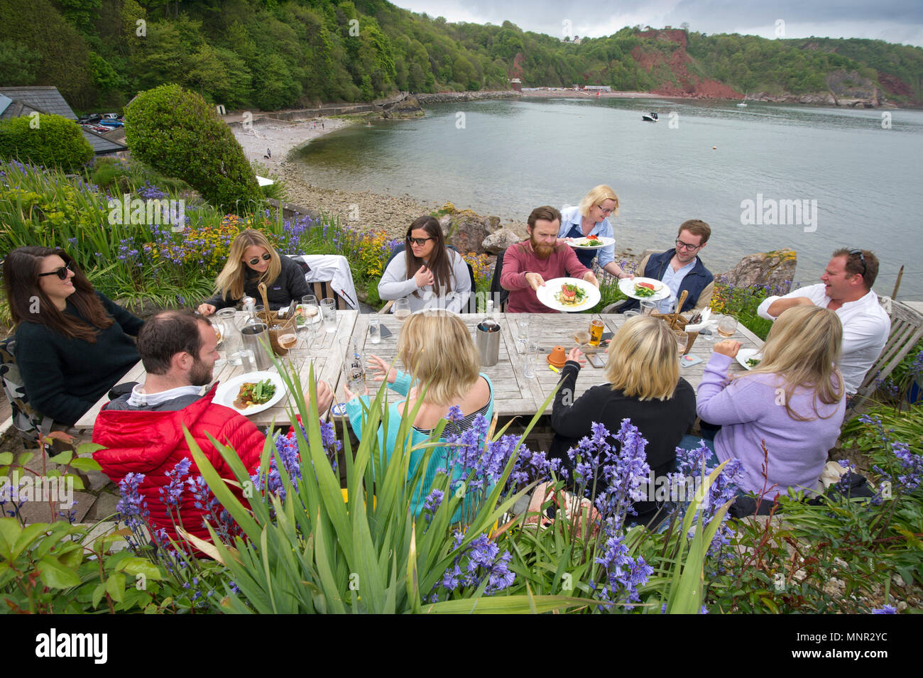 Cary Arms & Spa, Babbacombe Beach, Devonshire Stock Photo - Alamy