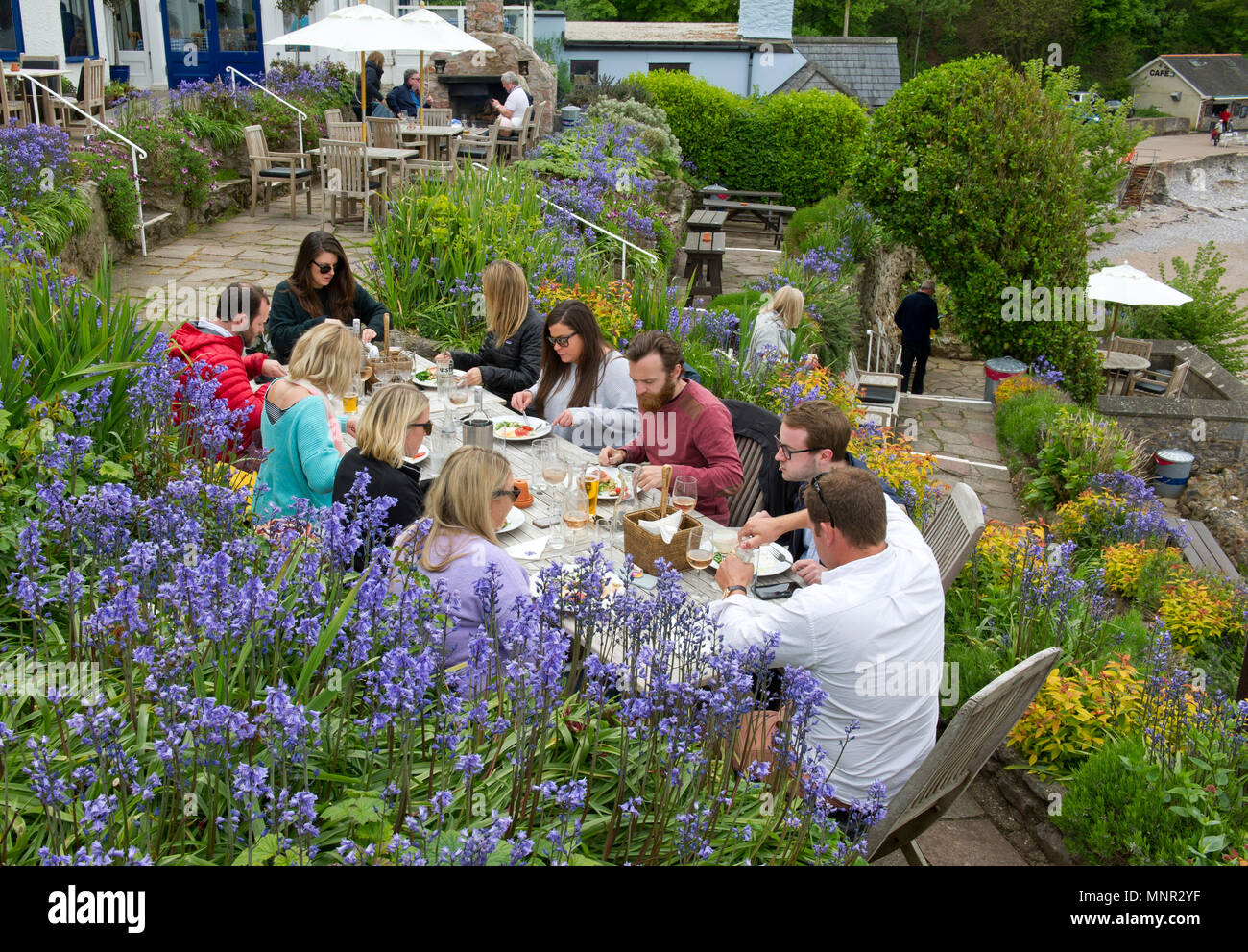 Cary Arms & Spa, Babbacombe Beach, Devonshire Stock Photo - Alamy