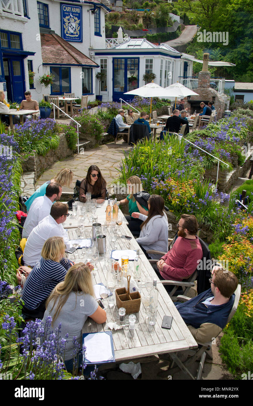 Cary Arms & Spa, Babbacombe Beach, Devonshire Stock Photo - Alamy