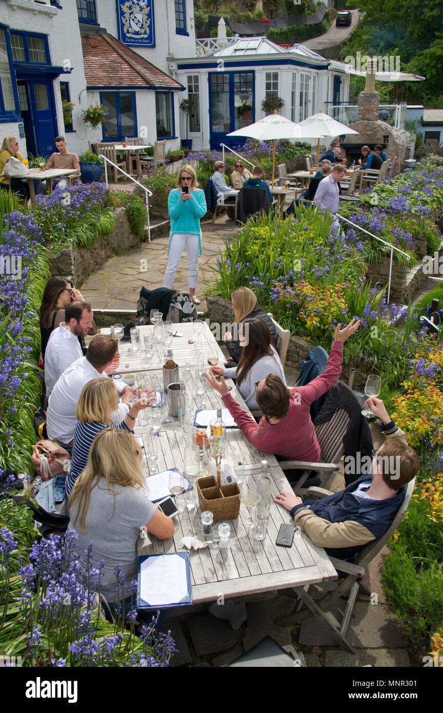 Cary Arms & Spa, Babbacombe Beach, Devonshire Stock Photo - Alamy