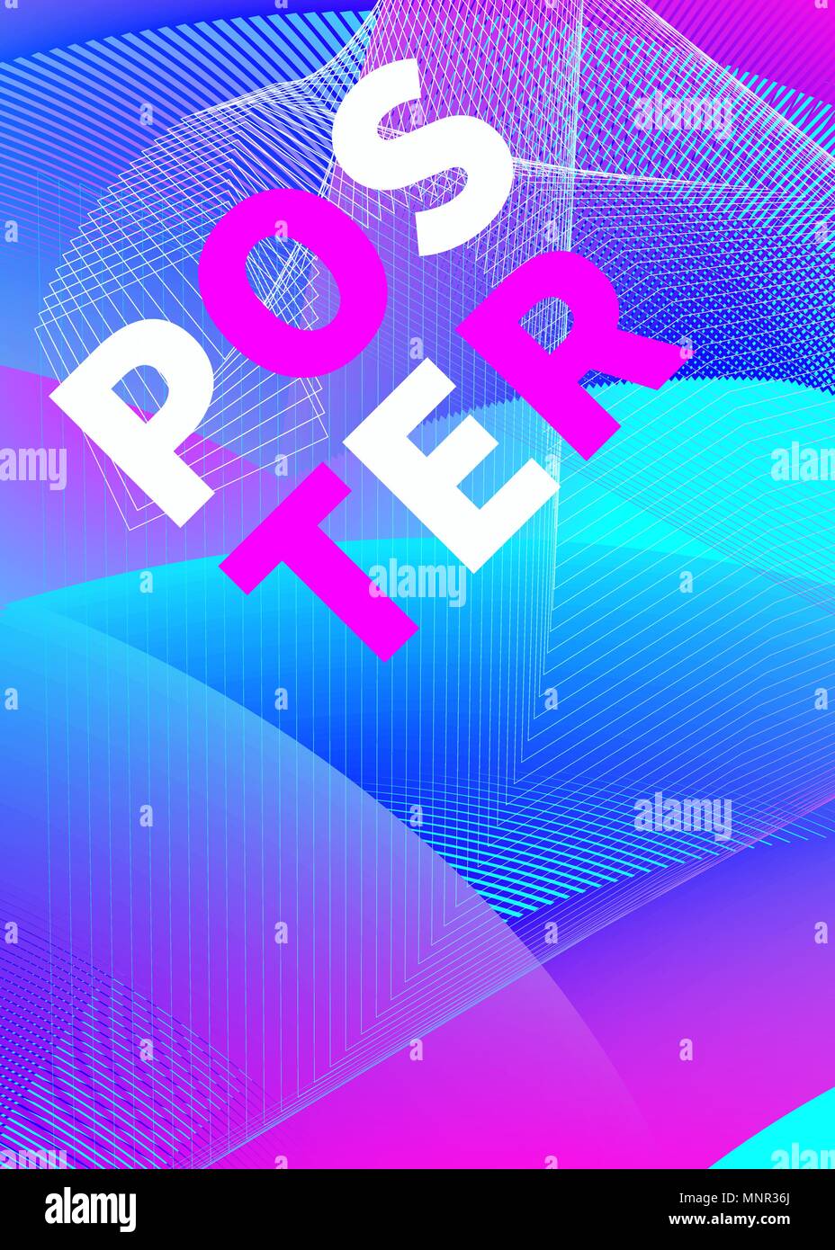 Advertising poster flyer gradient Stock Vector Images - Alamy