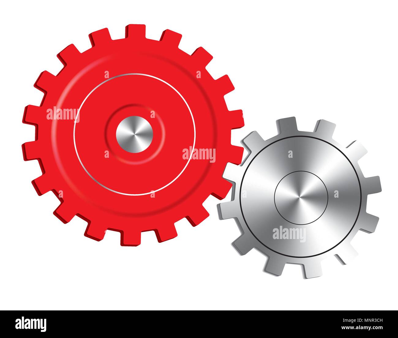 Vector drawn gears, using mesh gradients Stock Vector Image & Art - Alamy