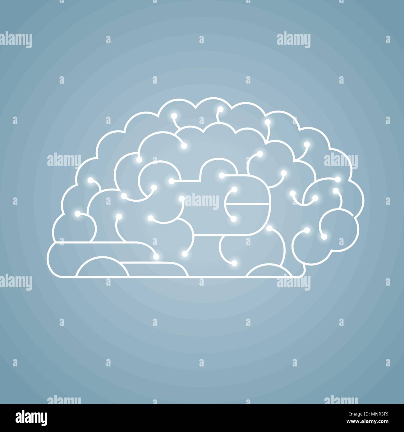 Vector drawn brain graphic Stock Vector Image & Art - Alamy