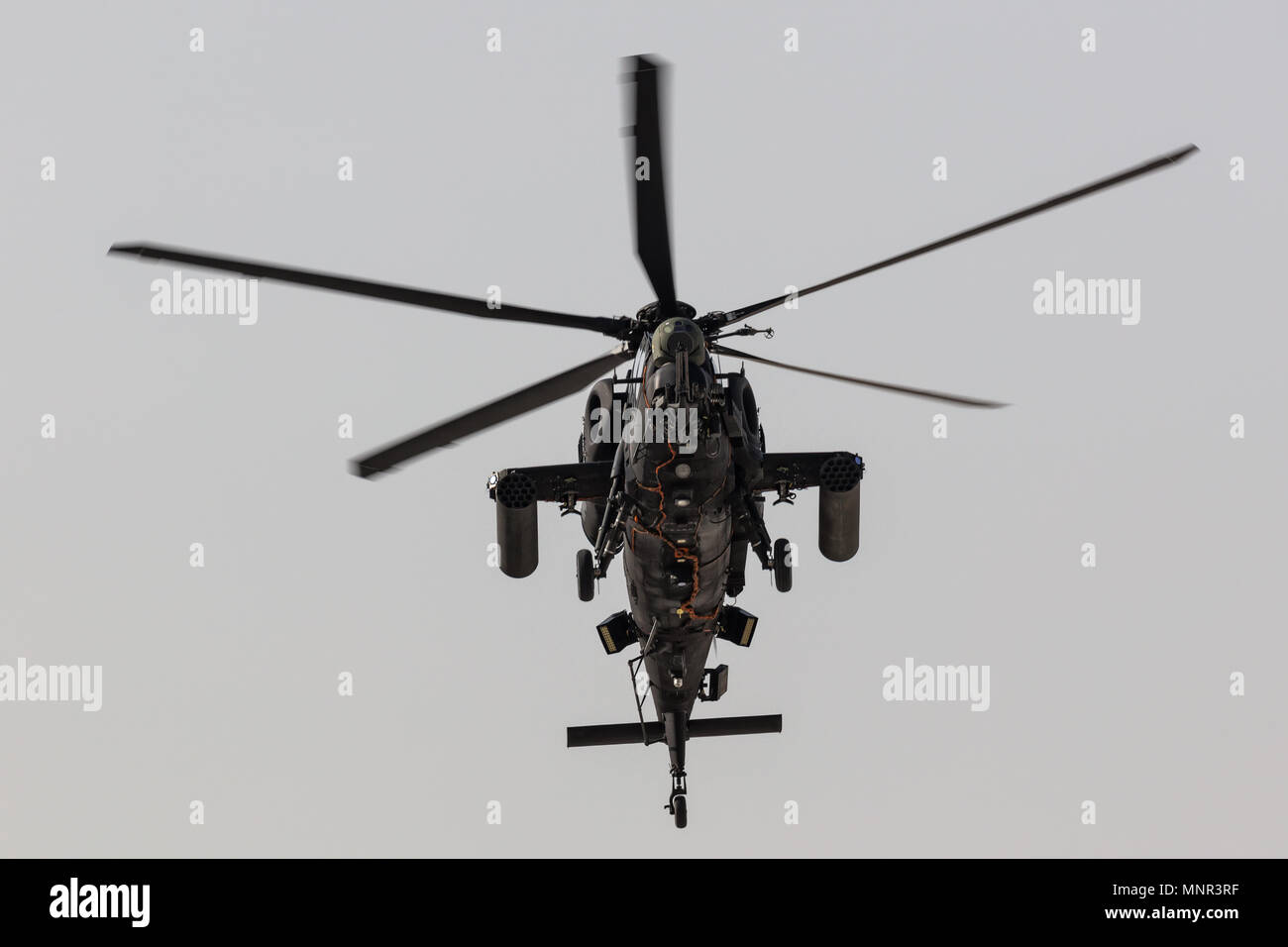 Sivrihisar, ESKISEHIR, TURKEY - September 16, 2017 ; Attack helicopter ...