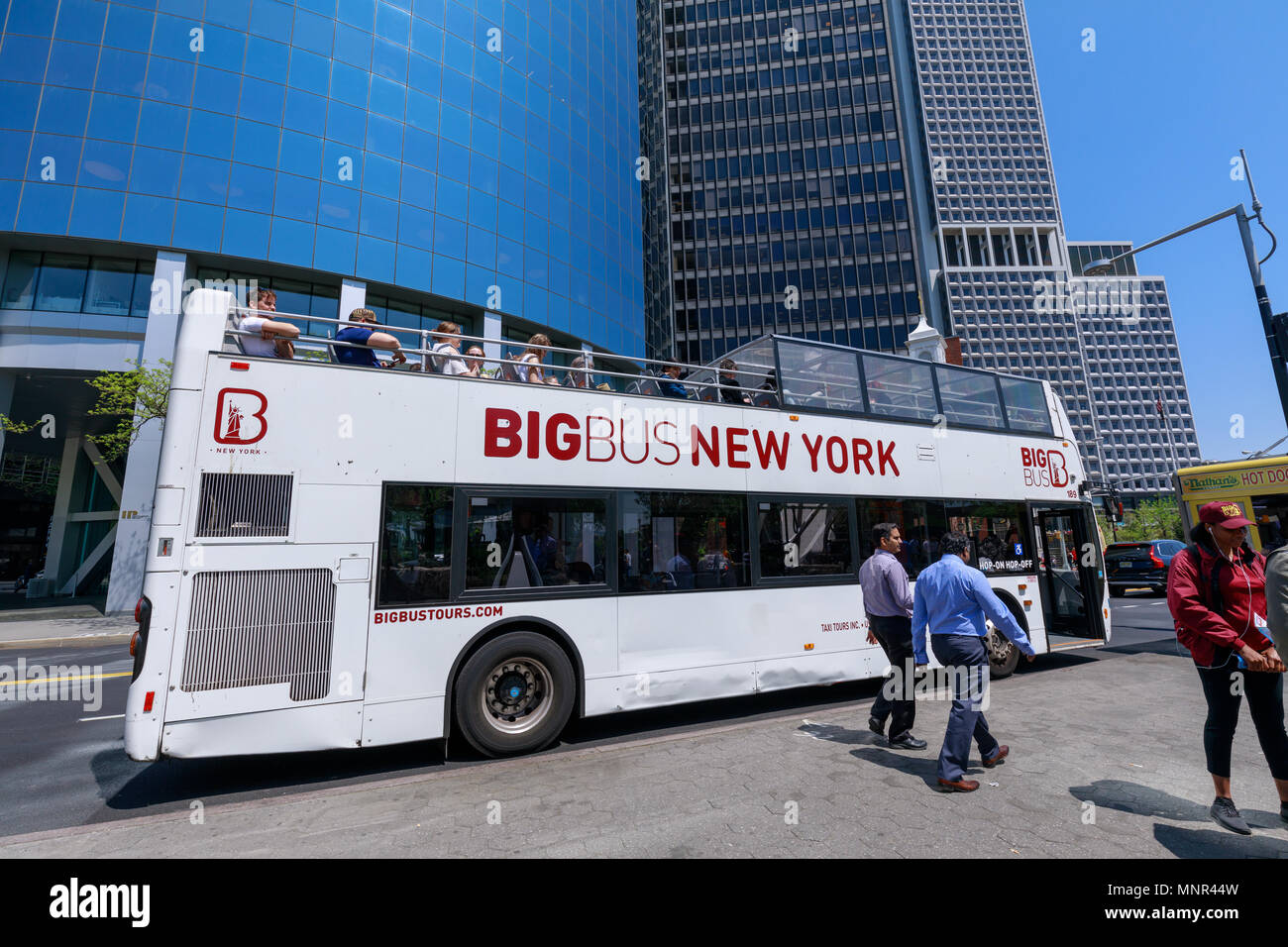 New York, USA - May 9, 2018 : Big Bus Tours USA. It offers sightseeing ...
