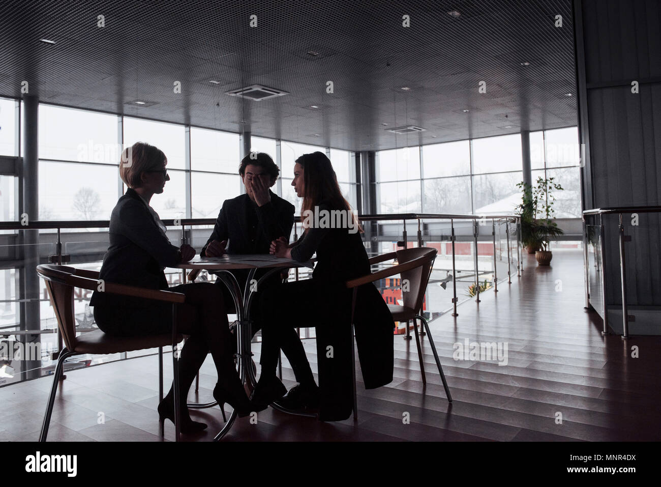 business, technology and office concept - smiling female boss talking ...