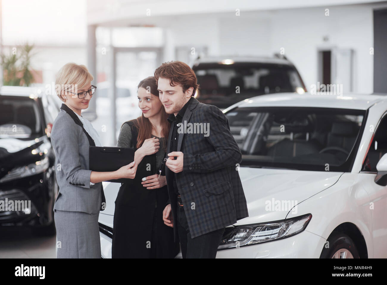 Happily married car hi-res stock photography and images - Alamy