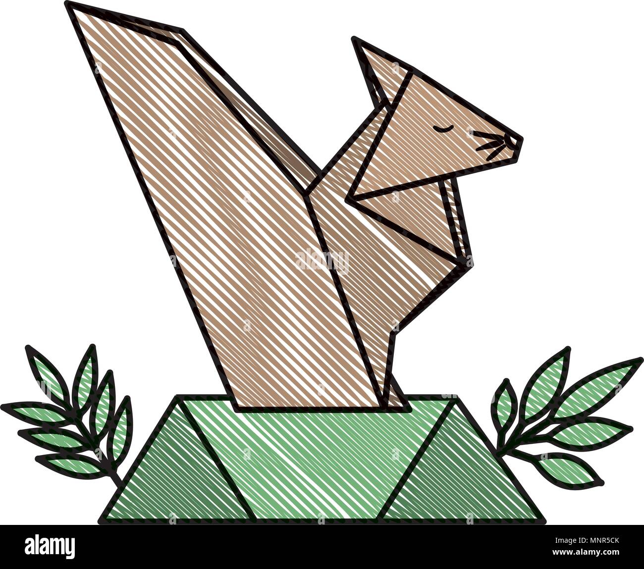 Chipmunk garden Stock Vector Images - Alamy