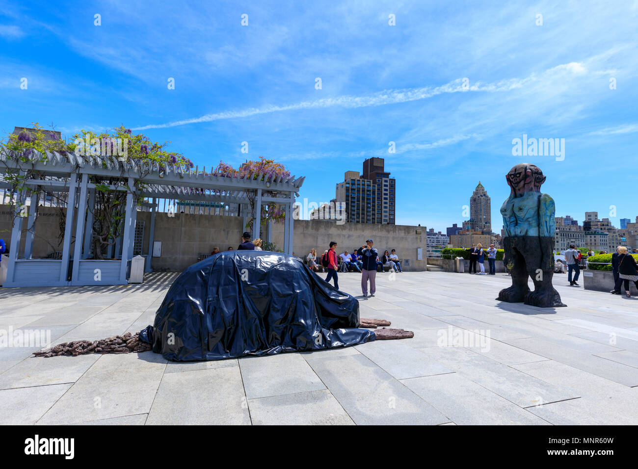 Met museum new york roof hi-res stock photography and images - Alamy