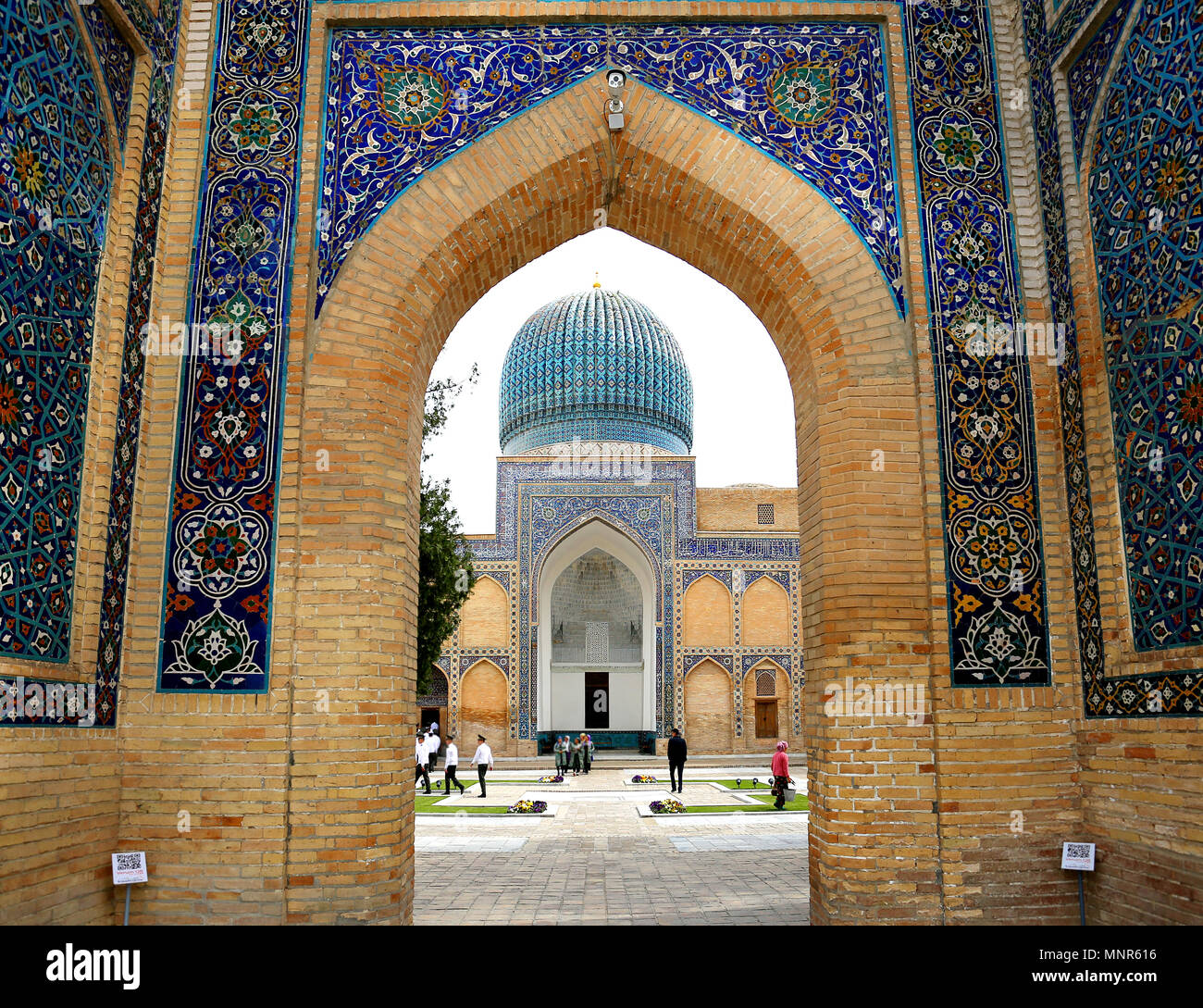 Photo of an ancient beautiful mausoleum in Samarkand Stock Photo - Alamy