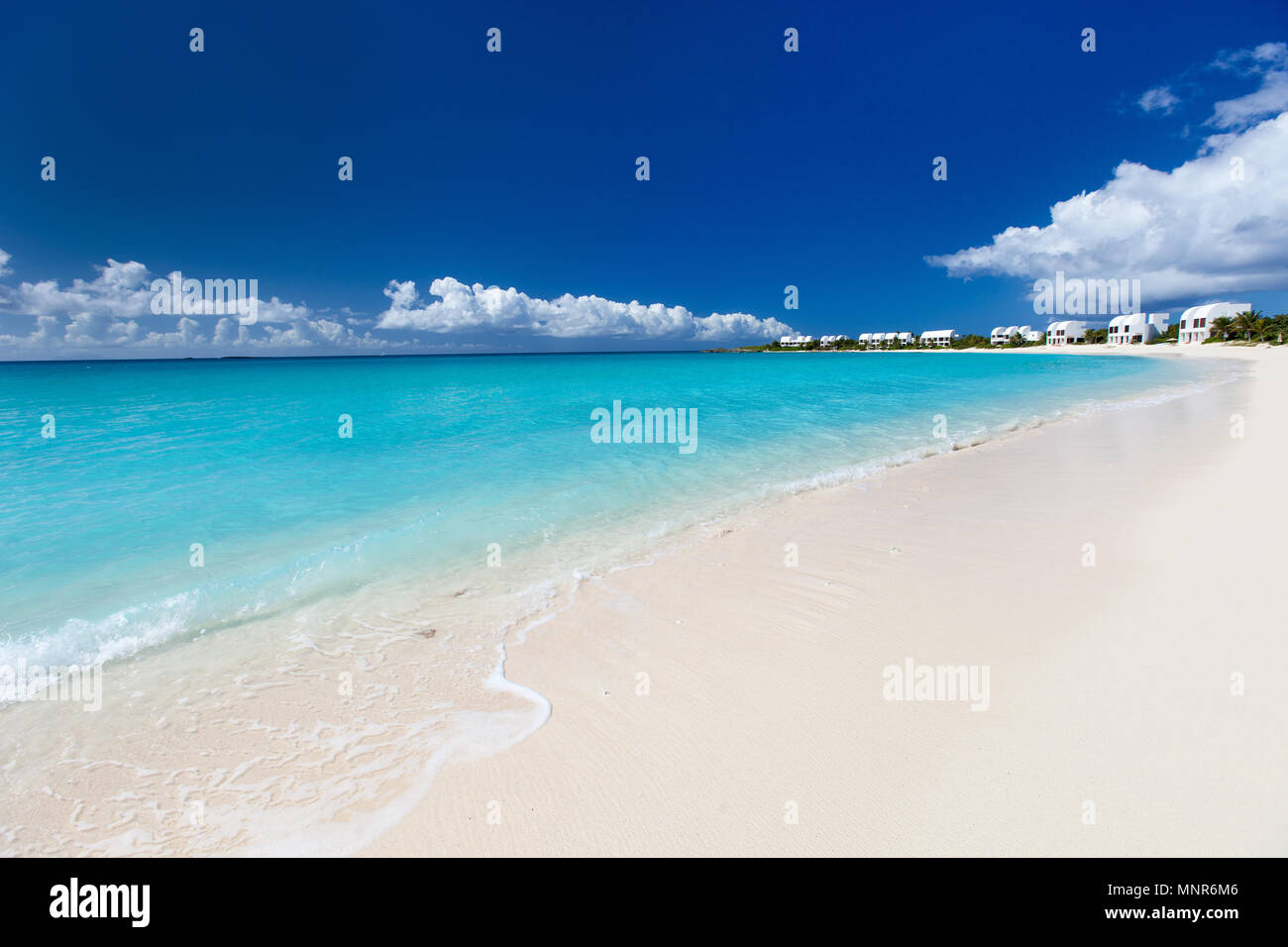 Beautiful beach on Anguilla island, Caribbean Stock Photo - Alamy