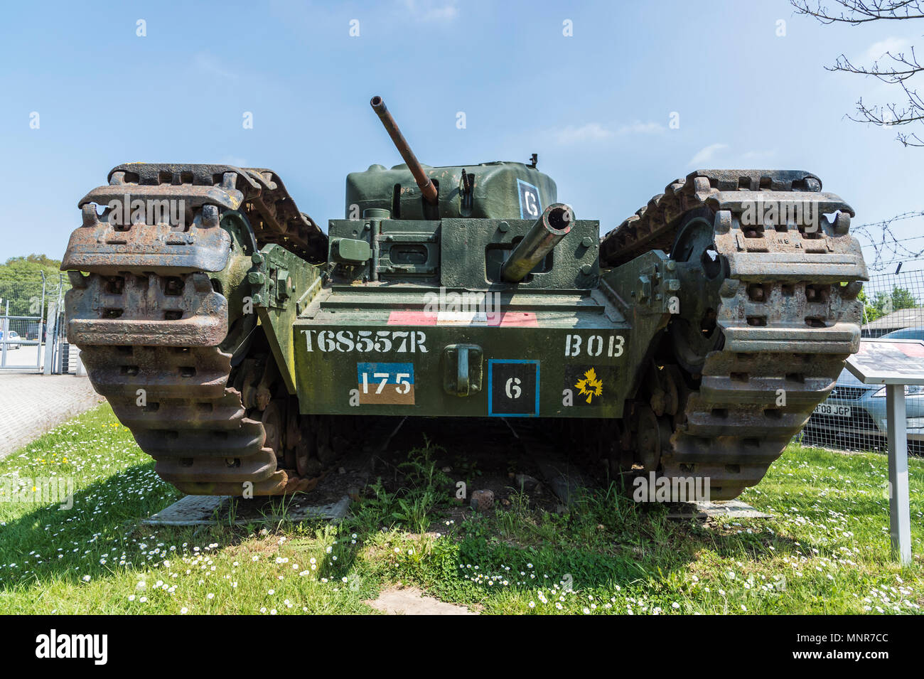 British post WWII light tank at Bovington Camp Tank Museum Stock Photo ...