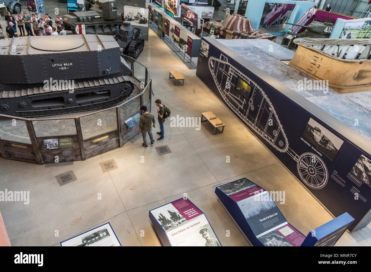 Battle tanks on display at Bovington Camp Tank Museum Stock Photo - Alamy