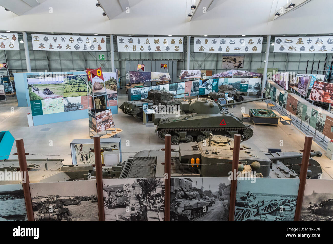 Battle tanks on display at Bovington Camp Tank Museum Stock Photo - Alamy