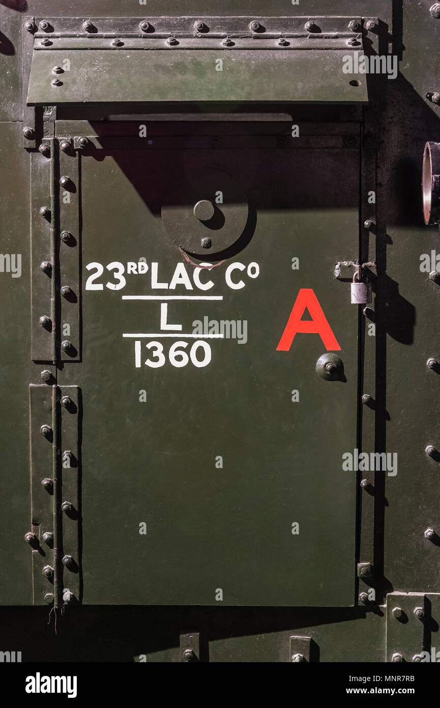 WWI insignia at Bovington Camp Tank Museum Stock Photo - Alamy
