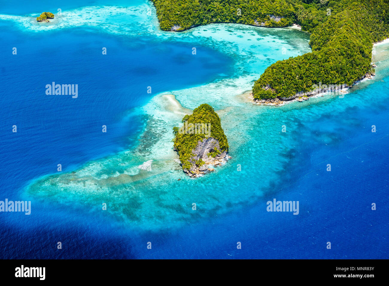 Palau islands from above hi-res stock photography and images - Alamy