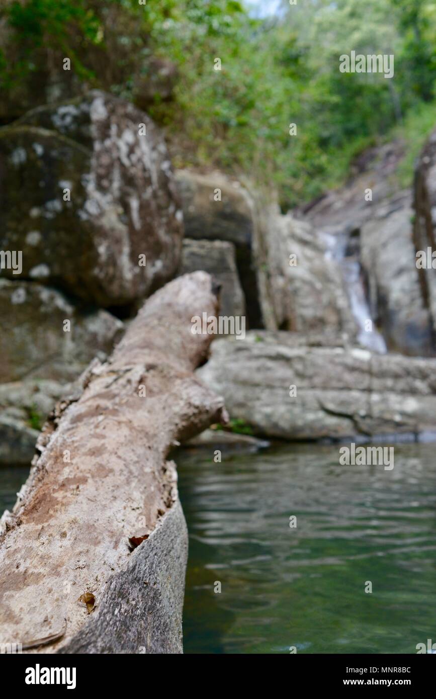 The waterfall below Gorge falls unnamed in Paluma range national park ...