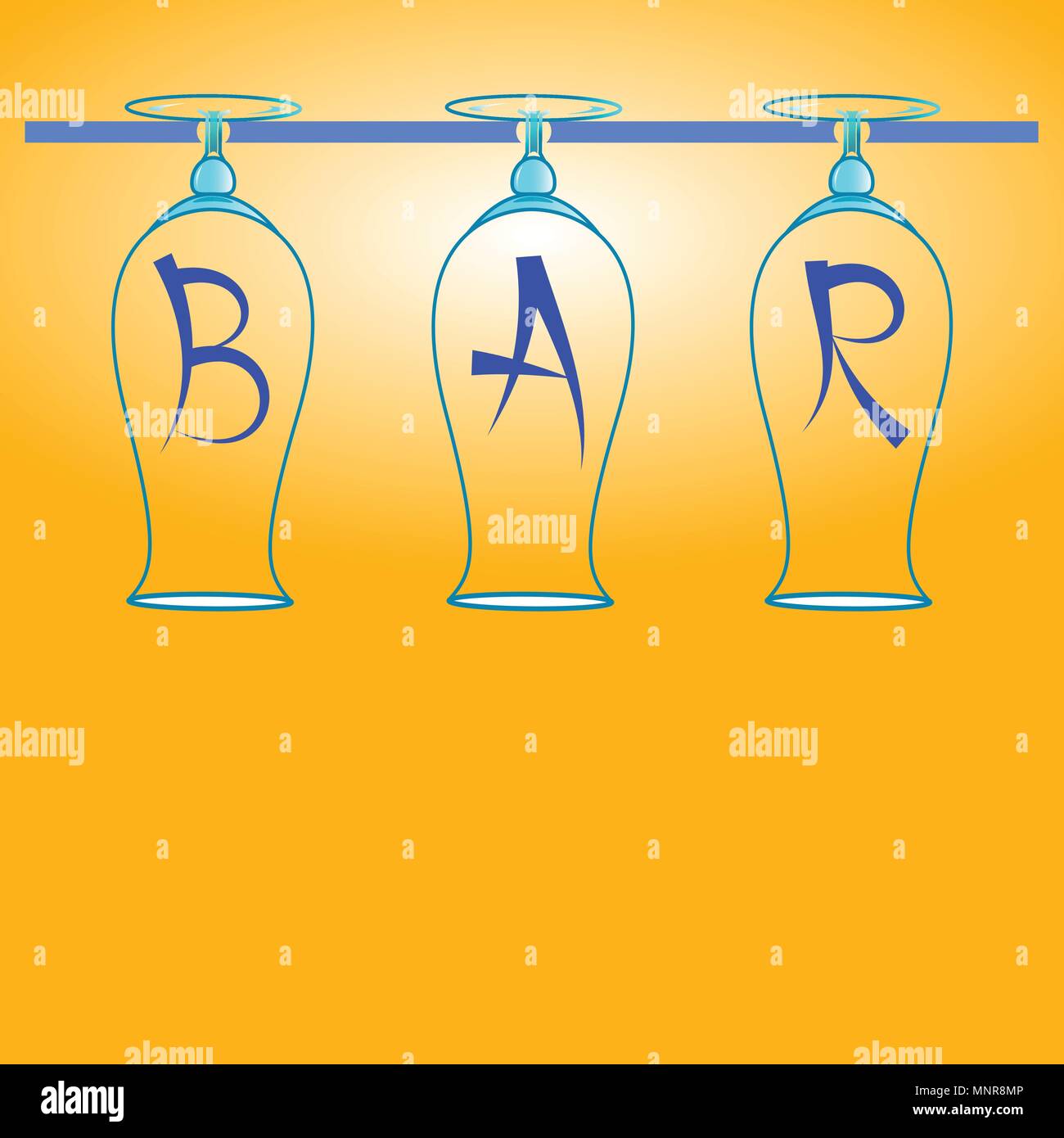 bar simple poster cute vector illustration Stock Vector Image & Art - Alamy