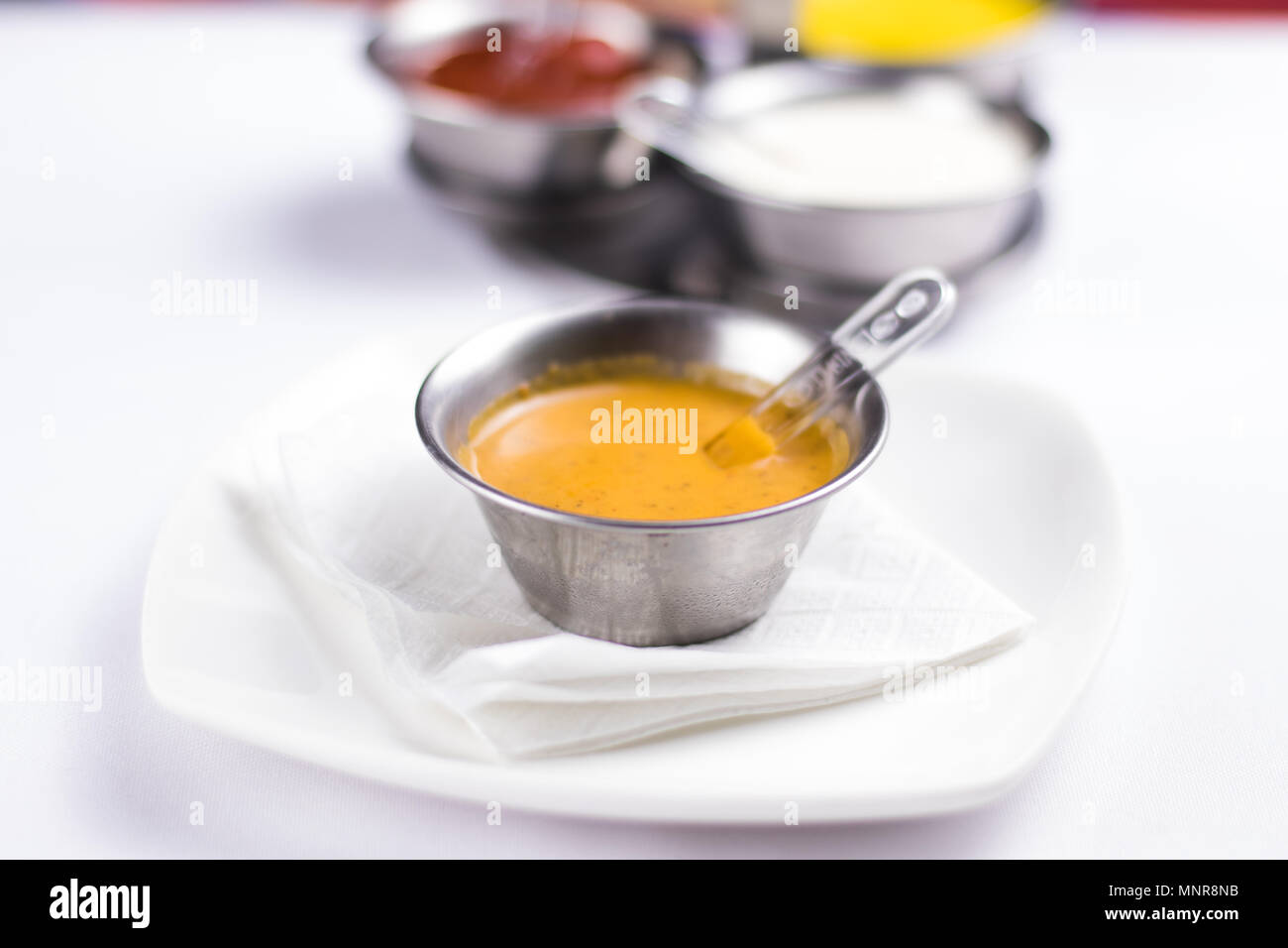 Peruvian food: Cremas, aji Stock Photo - Alamy