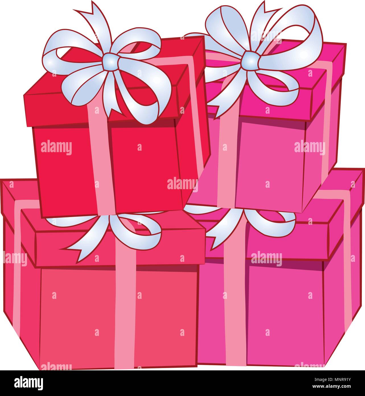 gift boxes vector cute sweet illustration Stock Vector Image & Art - Alamy