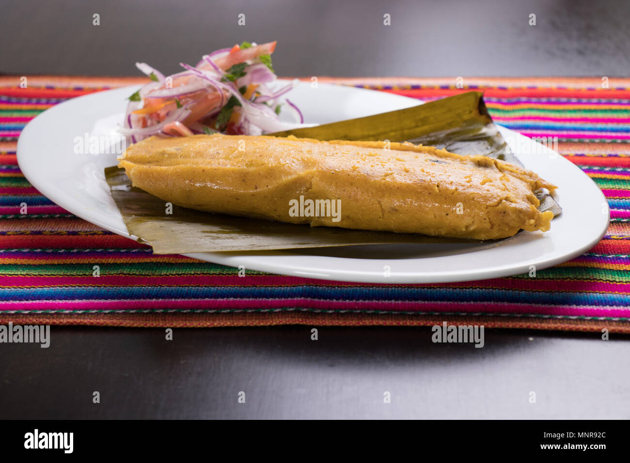 Peruvian food: tamal, tamales Stock Photo - Alamy