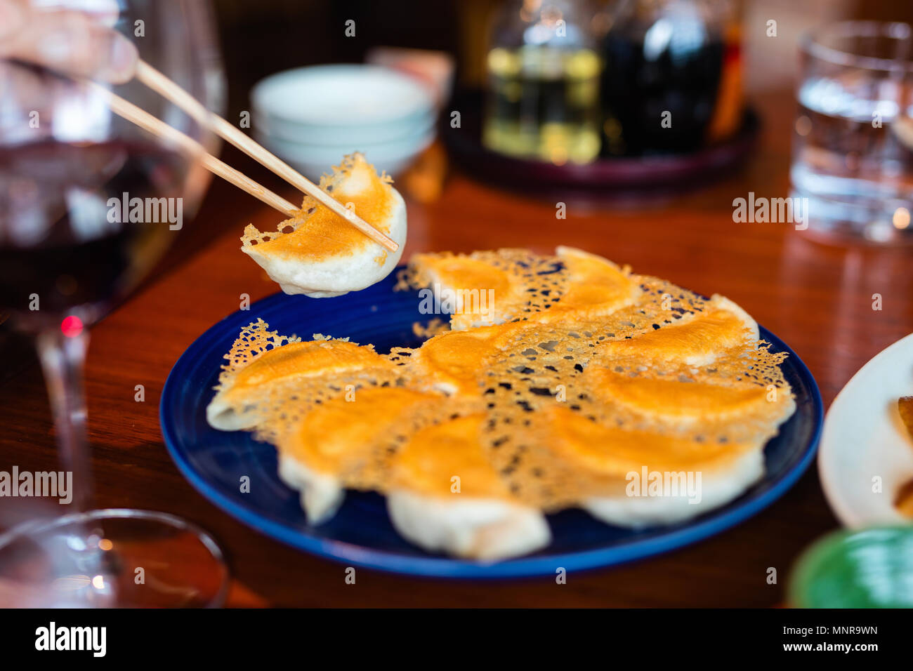 Fried japanese stuffed dumplings hi-res stock photography and images ...