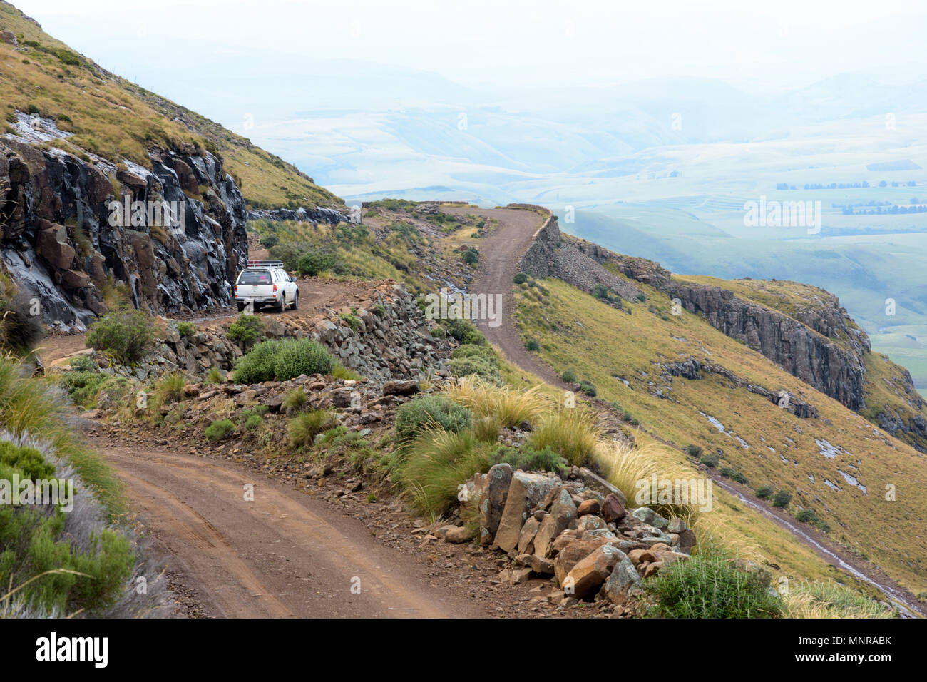 Crossing Naude's neck pass in the Eastern Cape of South Africa Stock ...