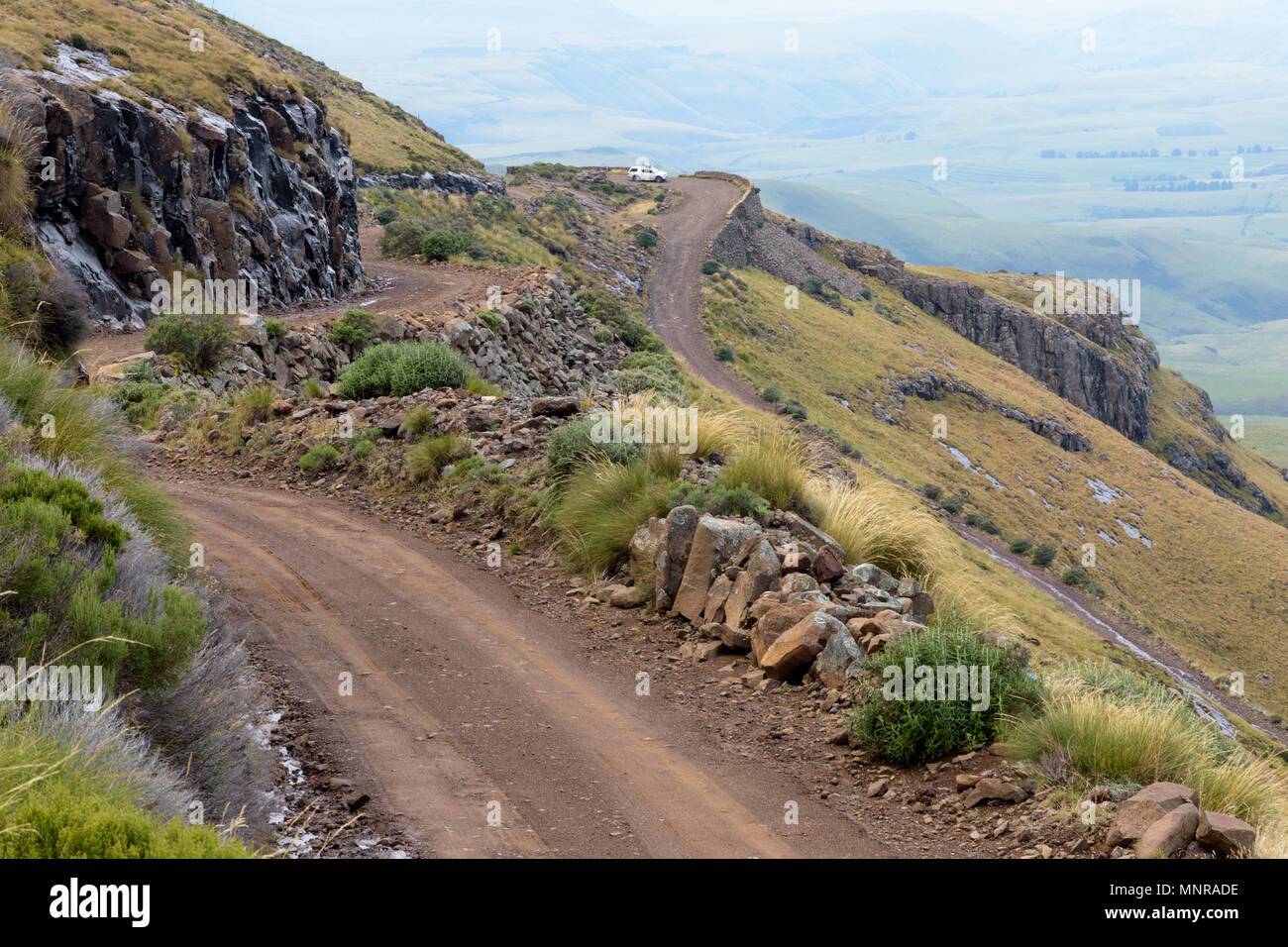 Crossing Naude's neck pass in the Eastern Cape of South Africa Stock ...