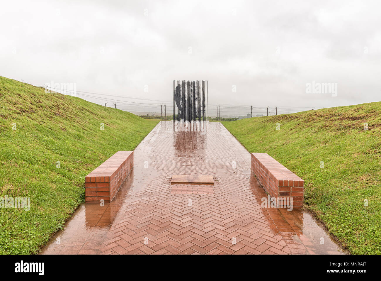 HOWICK, SOUTH AFRICA - MARCH 23, 2018: The statue of Nelson Mandela at ...
