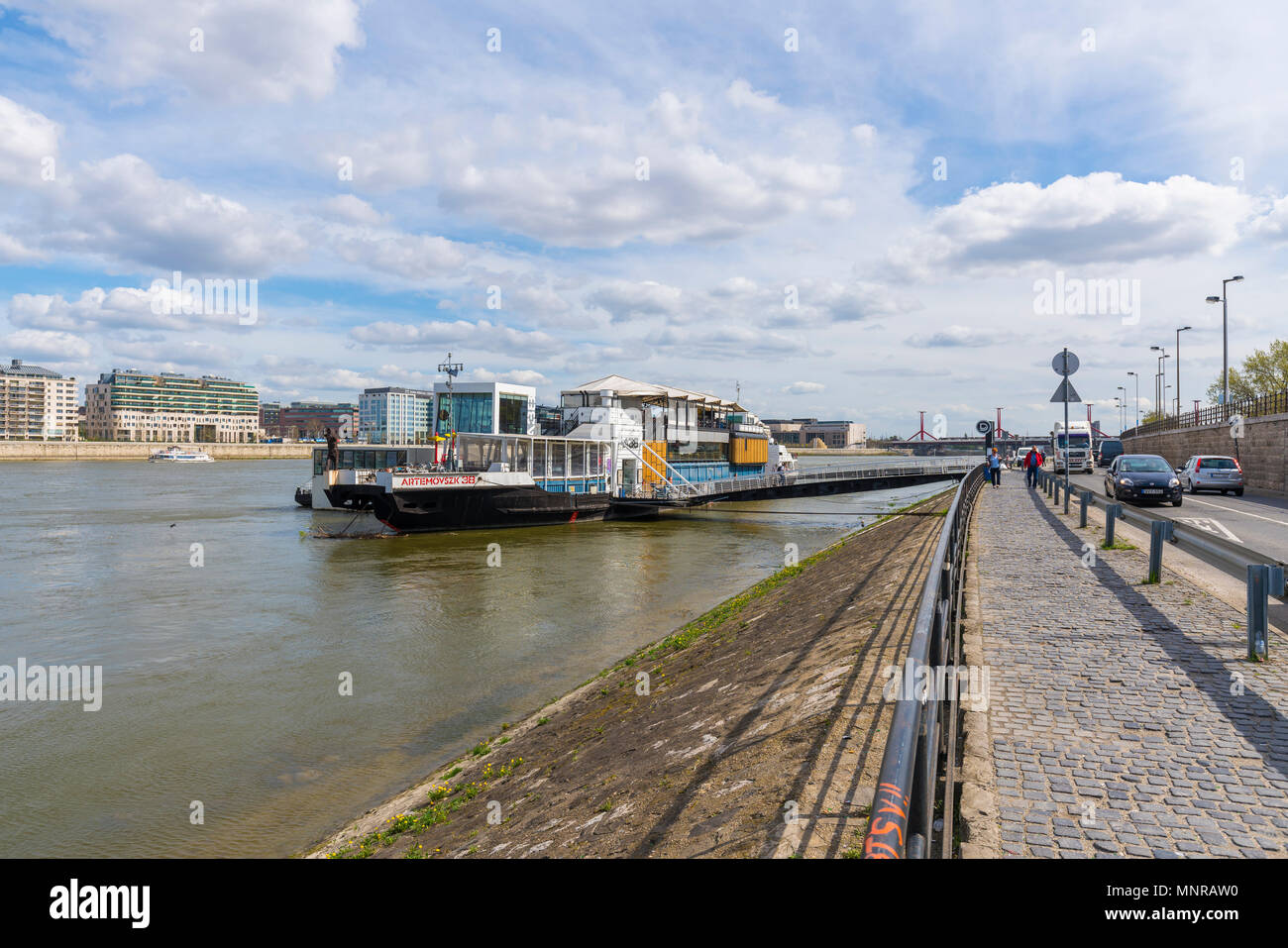 A38 Concert Ship, a party boat on the Danube in Budapest, Hungary Stock ...