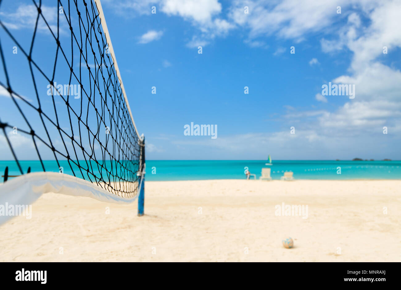 Close up volleyball net on beach hi-res stock photography and images ...
