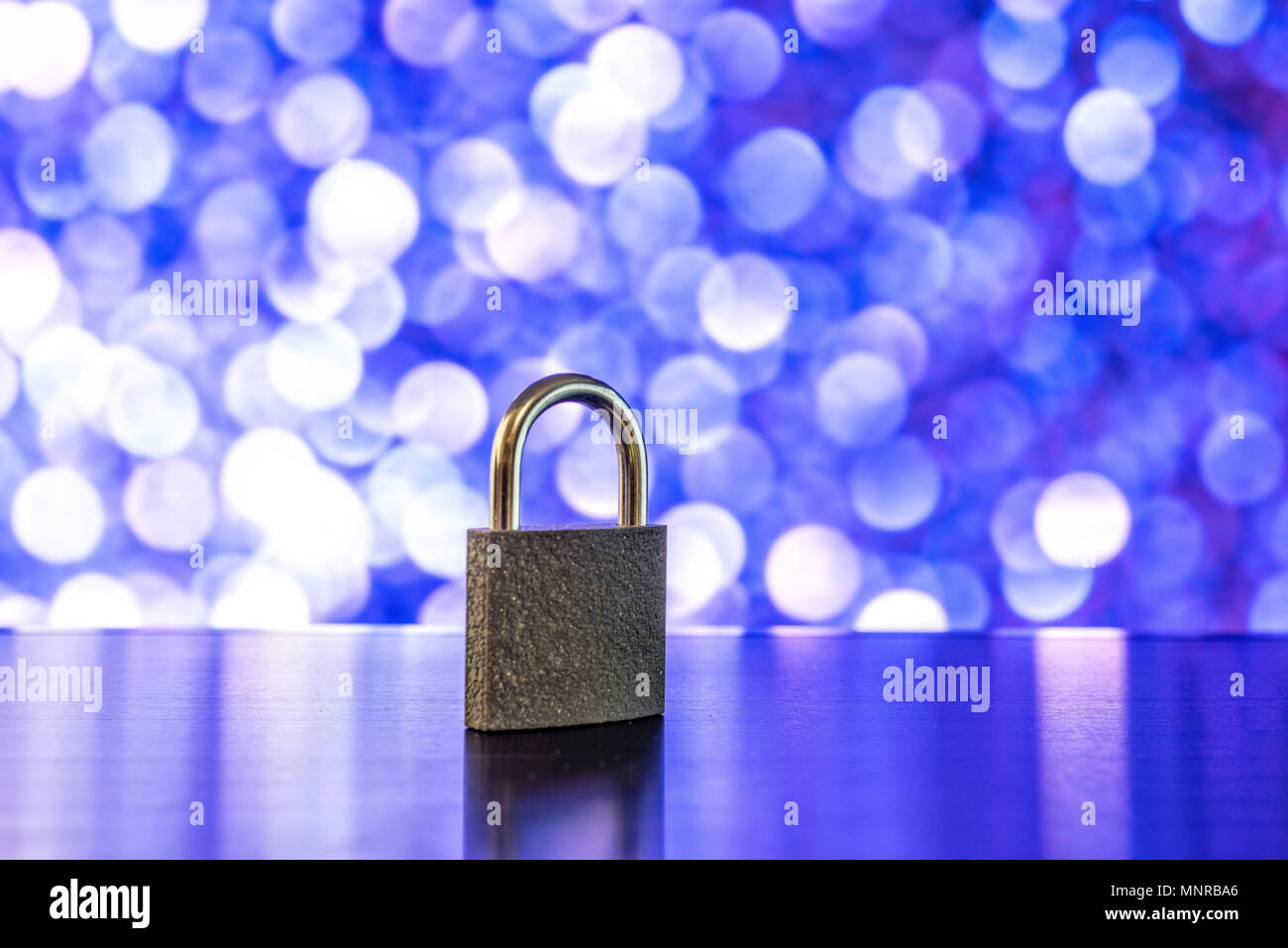 lock as symbol for Privacy and General Data Protection Regulation on a ...