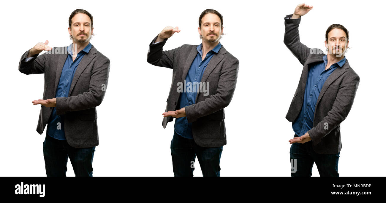 Hand showing something little big hi-res stock photography and images ...