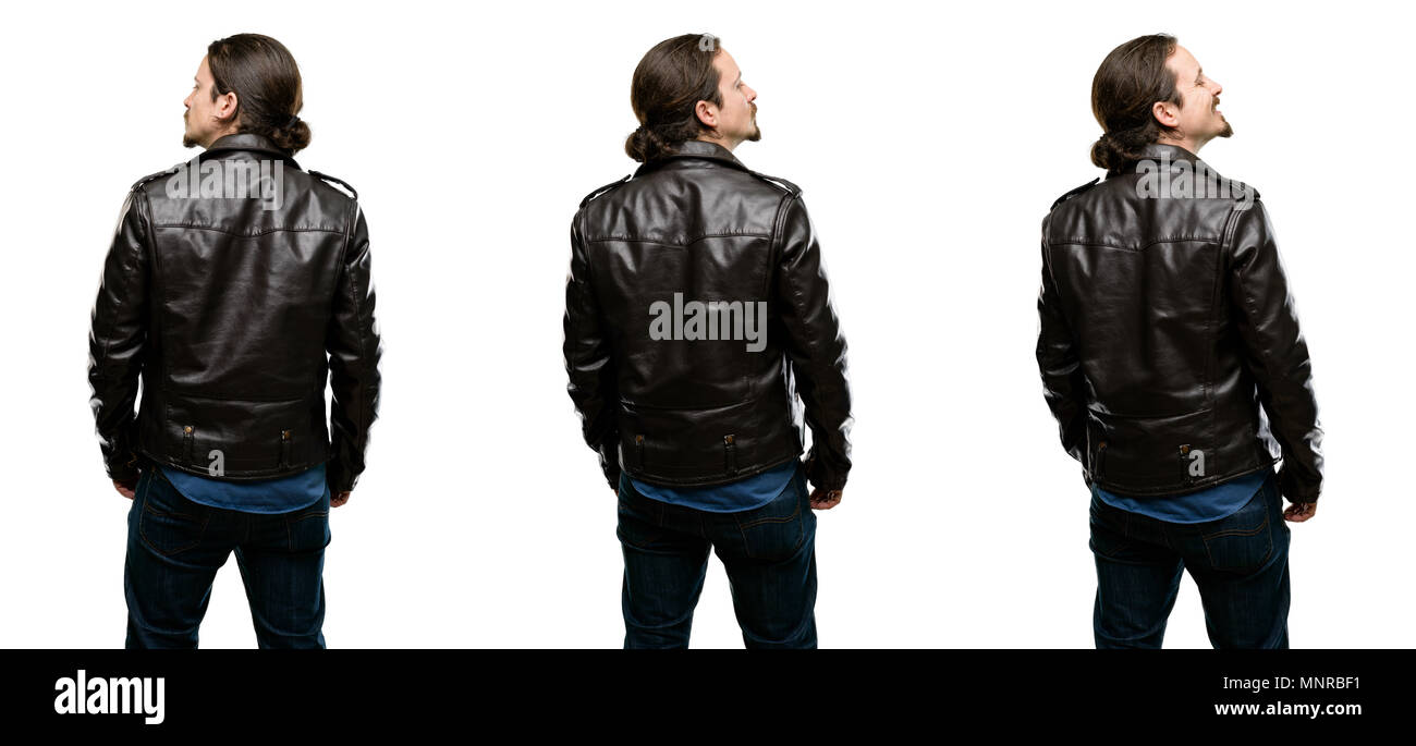 Handsome young man backside, rear view Stock Photo - Alamy