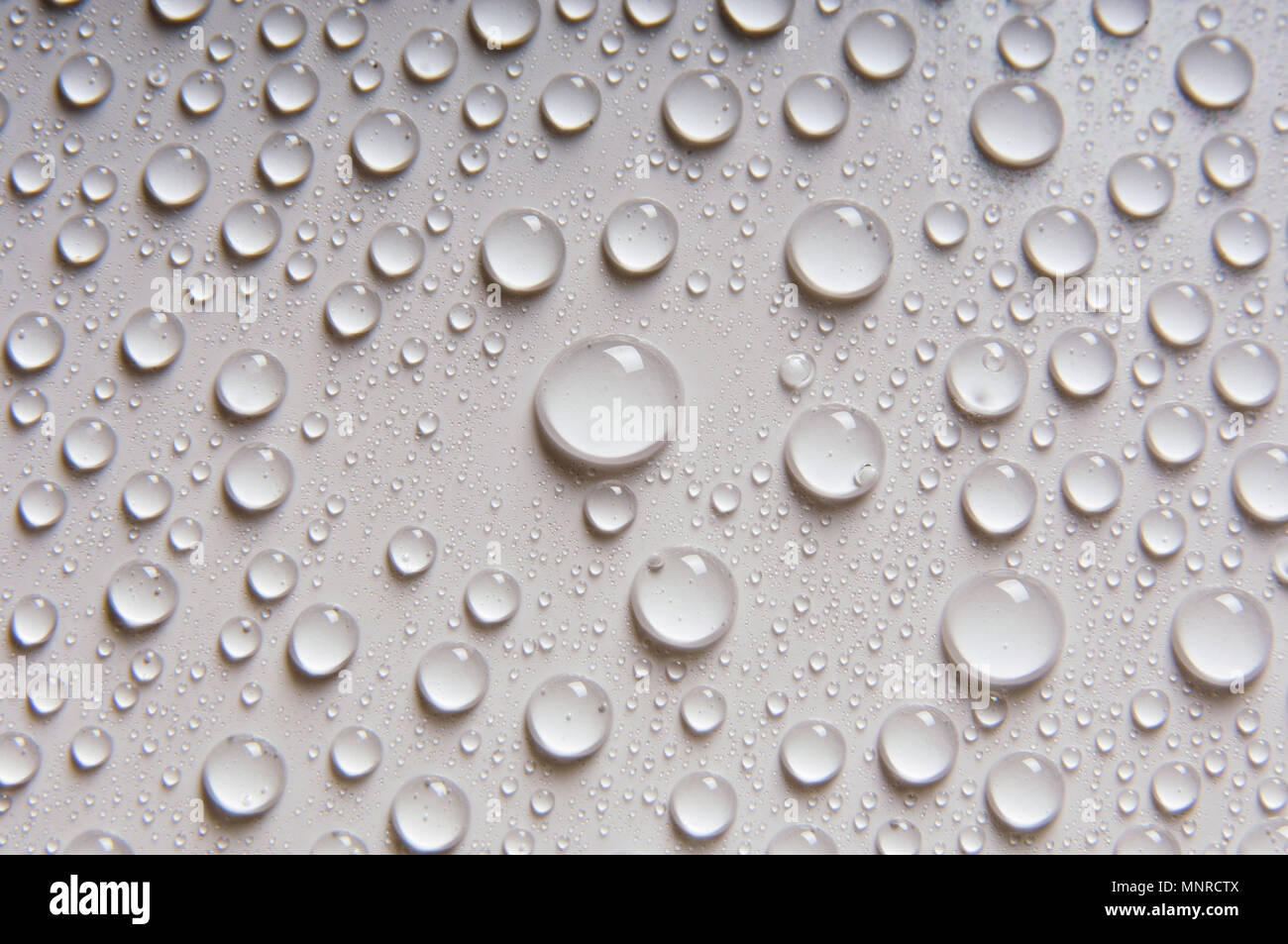 Water Drops, Different Sizes on a White Background Stock Photo - Alamy