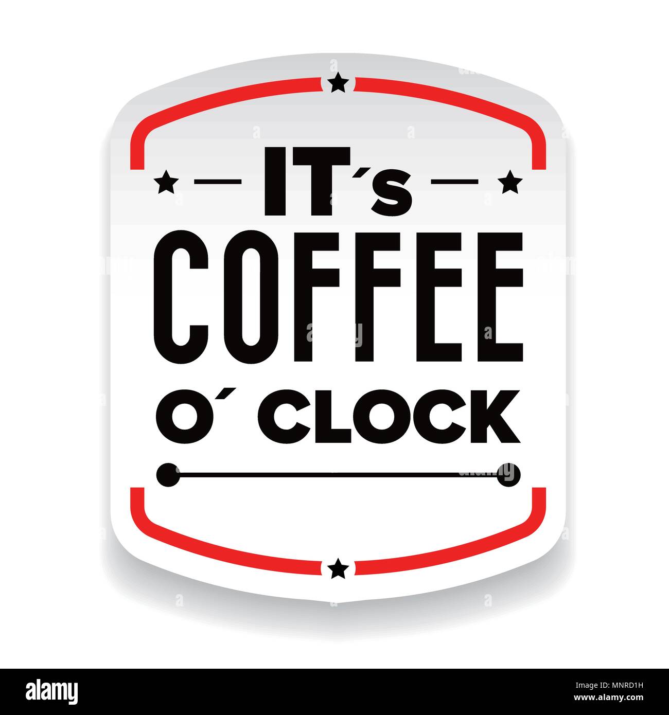 Cafe clock Stock Vector Images - Alamy