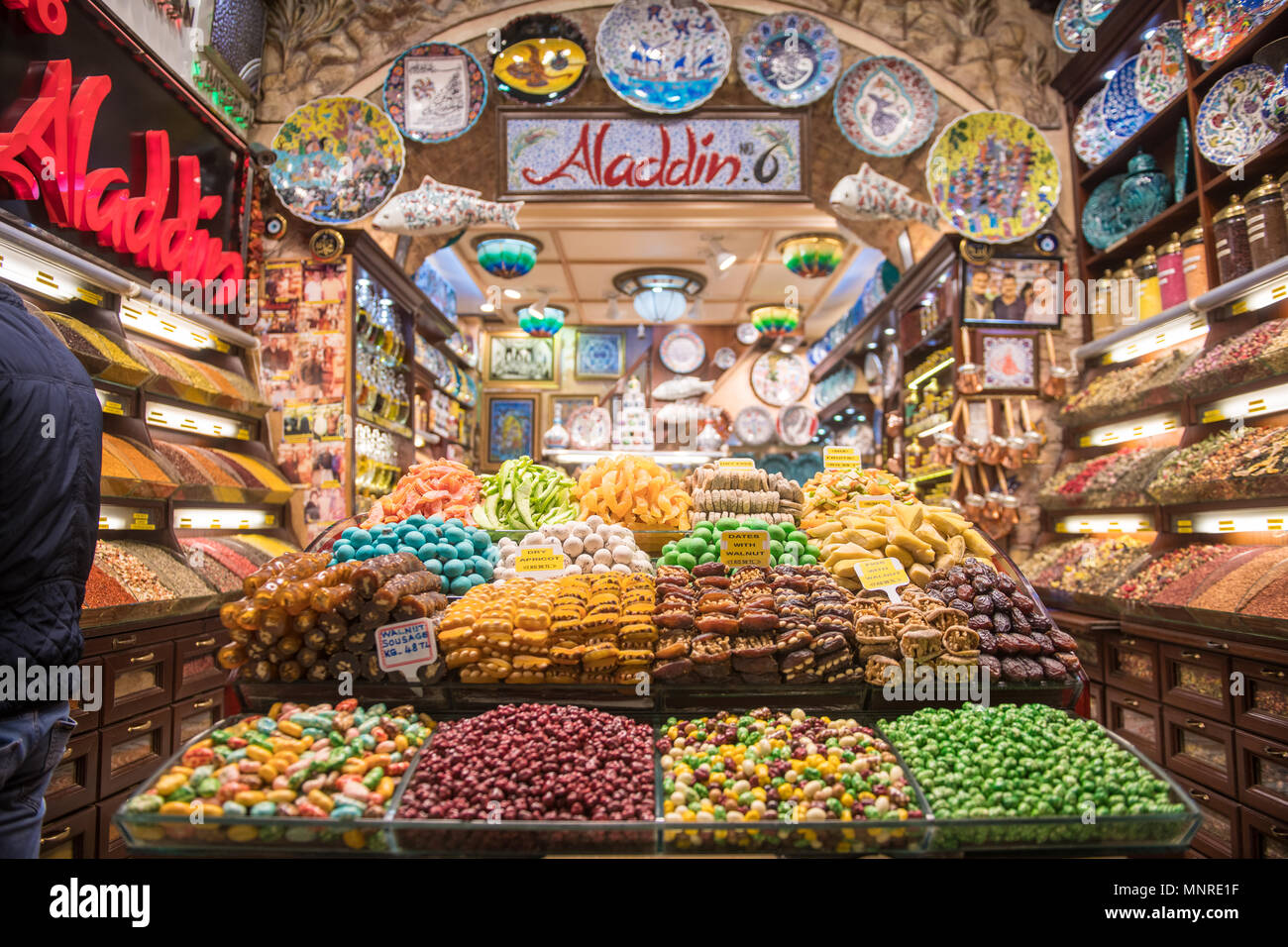 Well ordered shelves of delicious candies and confections entice ...