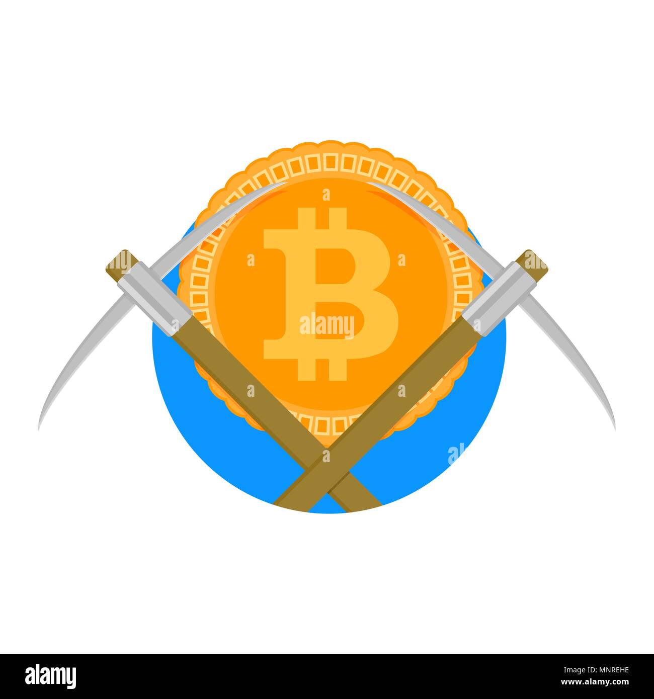 Crypto mine farm icon. Mining pool symbol, vector illustration Stock ...