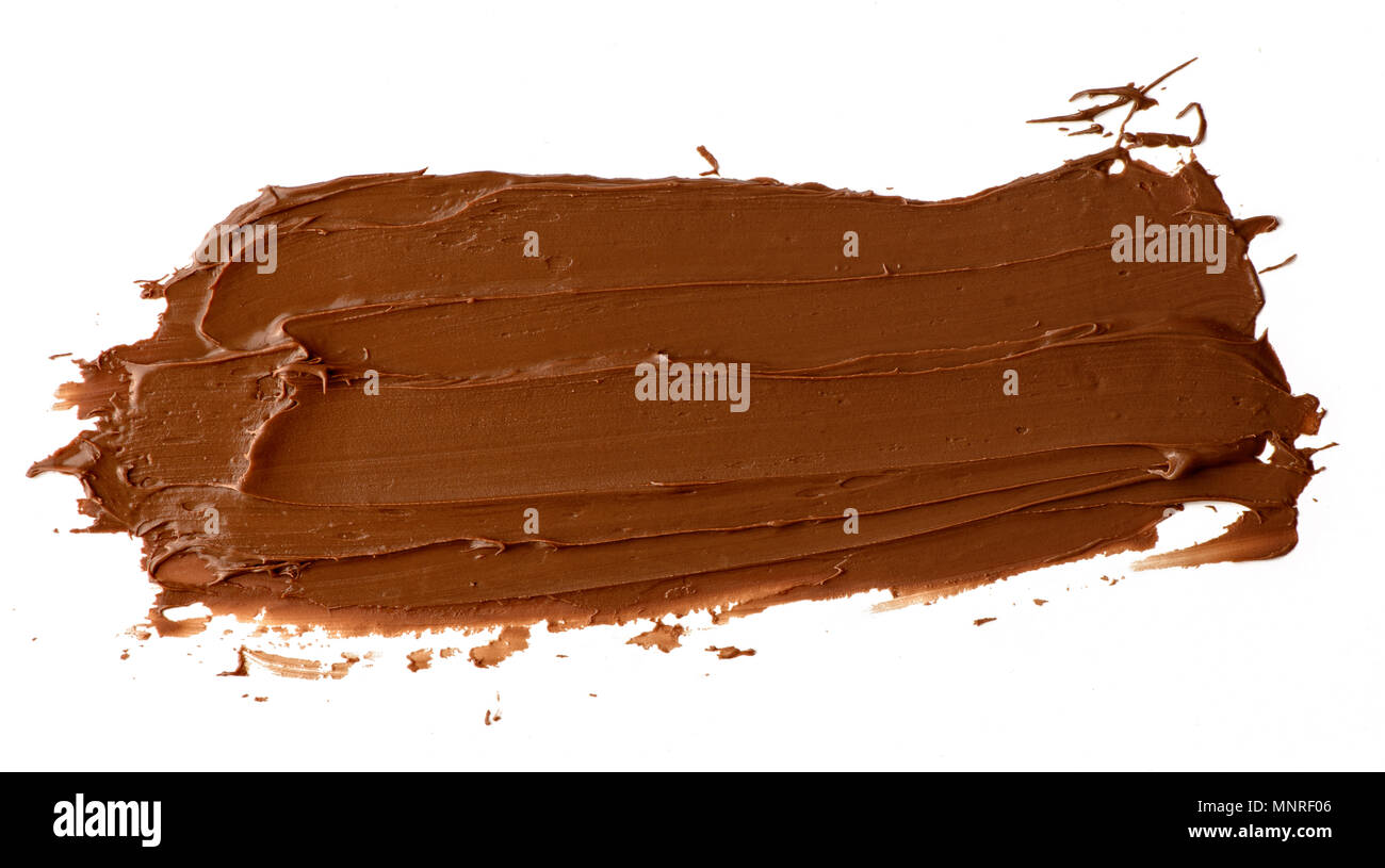 Chocolate spread isolated over white background. Delicious food design ...