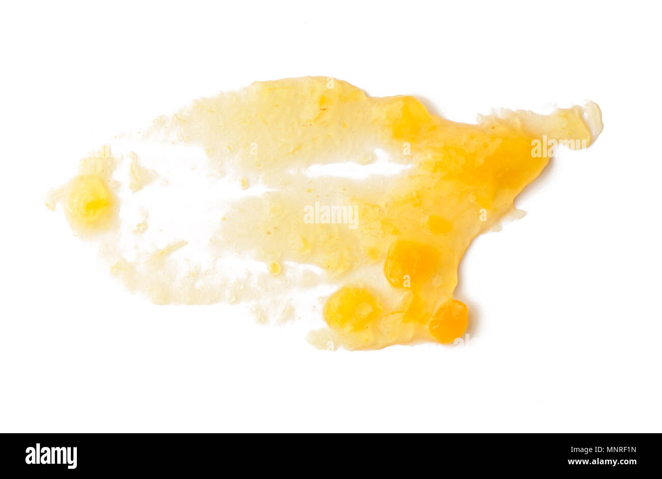 Apricot jam spread isolated over white background Stock Photo - Alamy