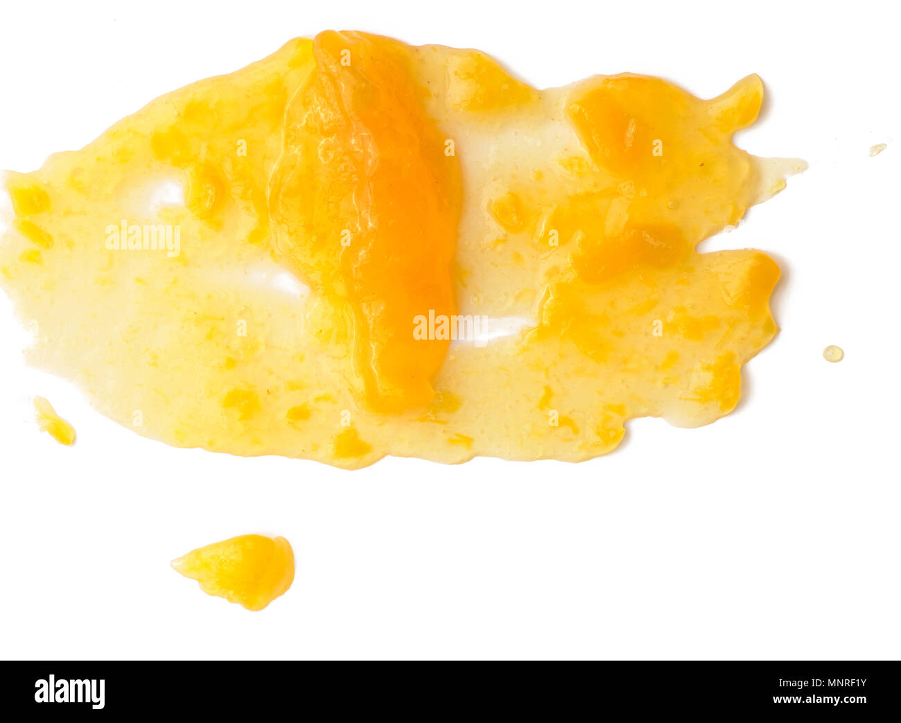 Apricot jam spread isolated over white background Stock Photo - Alamy